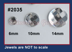 Swarovski 2035 Round Chessboard Flat Back Rhinestone Shape